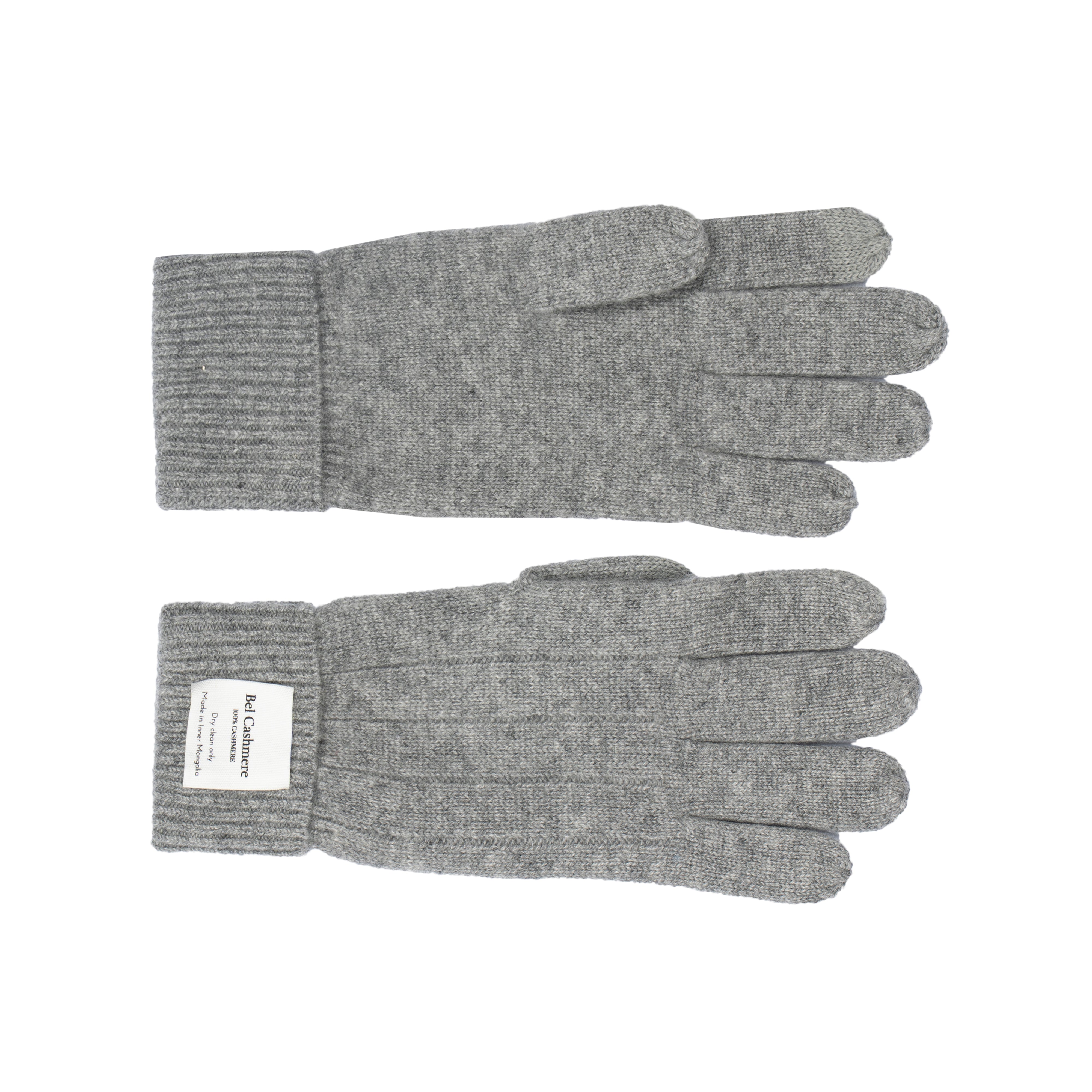 Guantes de hombre doble puño gris – Bel cashmere